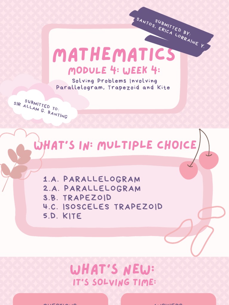Math (Mod 4) | PDF | Geometric Shapes | Elementary Mathematics