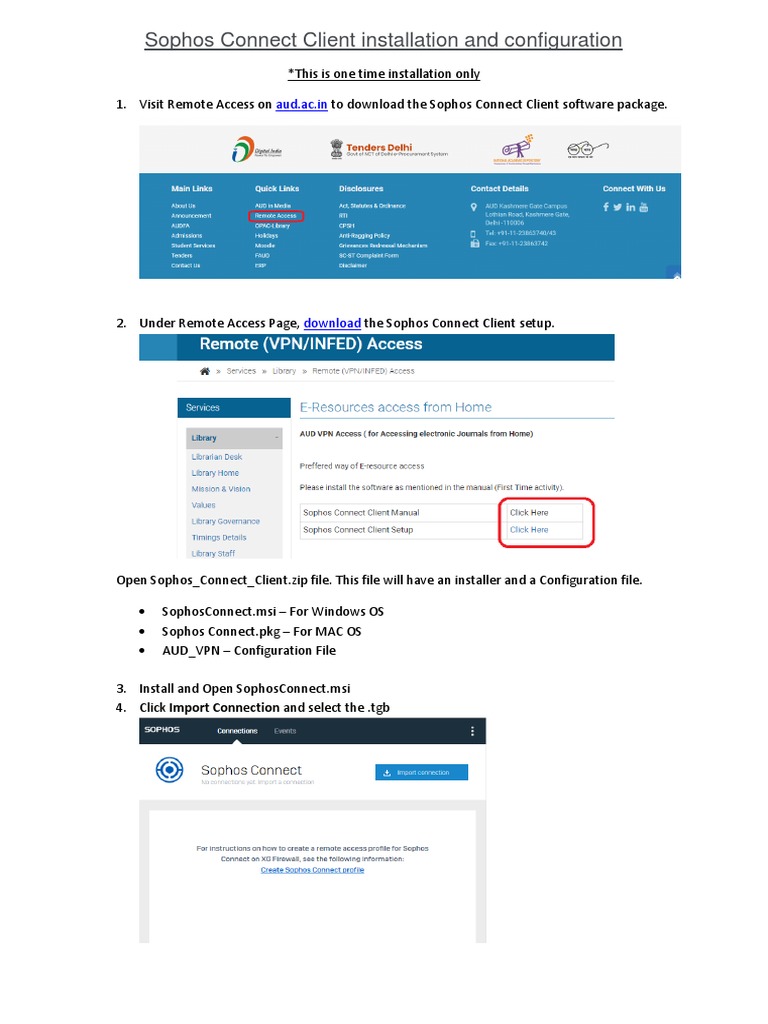 Sophos Connect Client Installation Guide | PDF
