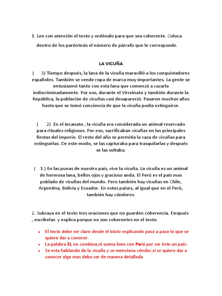 La Vicuña | PDF | Perú