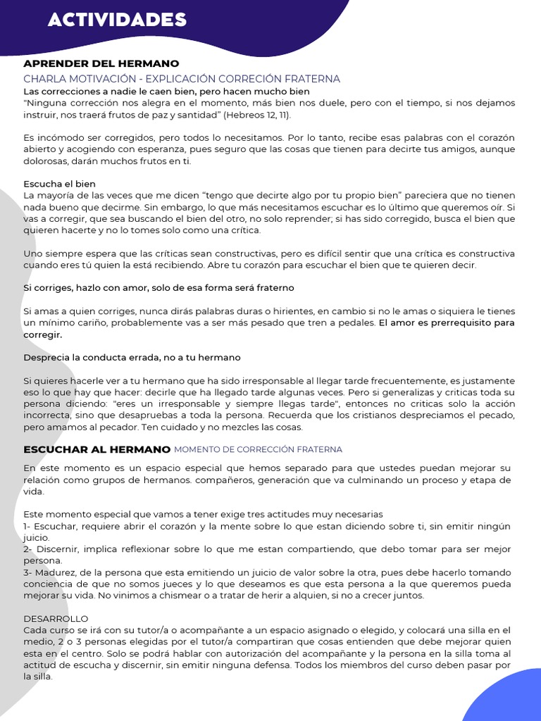 Corrección Fraterna | PDF | Amor