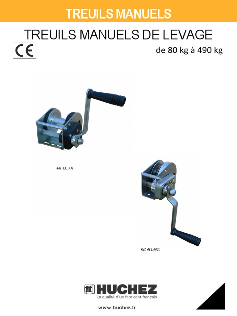 Treuils Manuels de Levage HUCHEZ | PDF