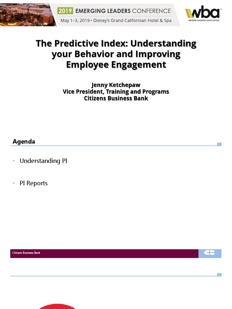 Ketchepaw Jenny Predictive Index Final | PDF | Leadership | Decision Making