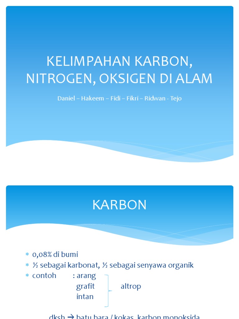 Kelimpahan Karbon Nitrogen Dan Oksigen | PDF