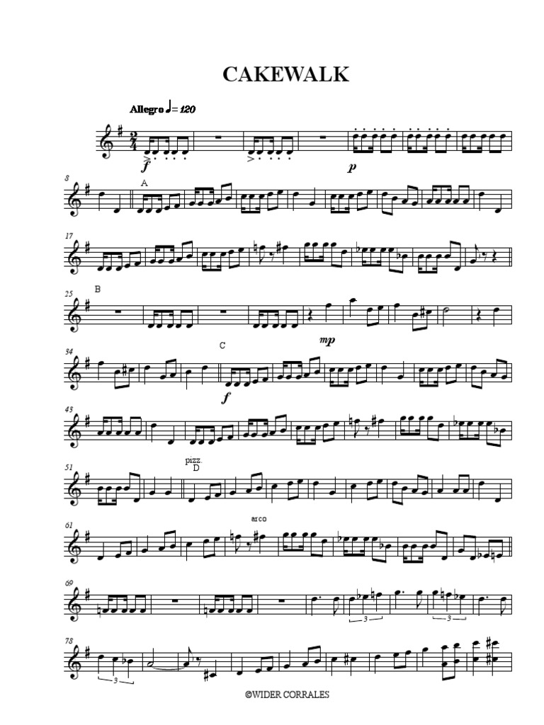 Cakewalk Violin 1 | PDF