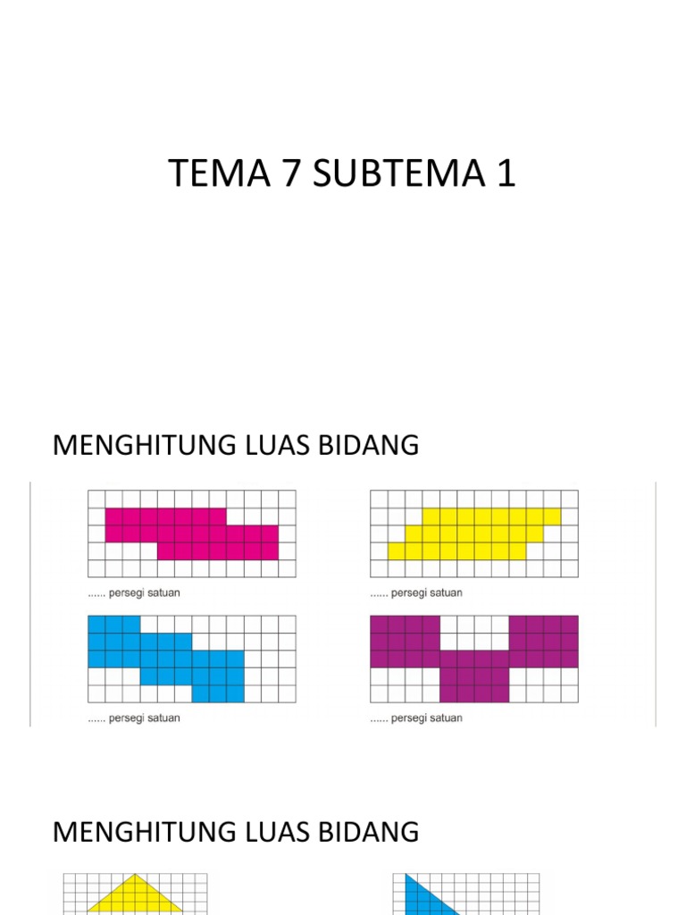 Catatan Matematika Tema 7 Bangun Datar | PDF