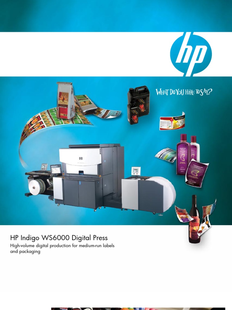 HP Indigo WS6000 Digital Press: High-Volume Digital Production For ...