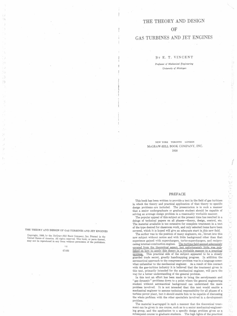 6 - Vincent - The Theory and Design of Gas Turbines and Jet Engines | PDF