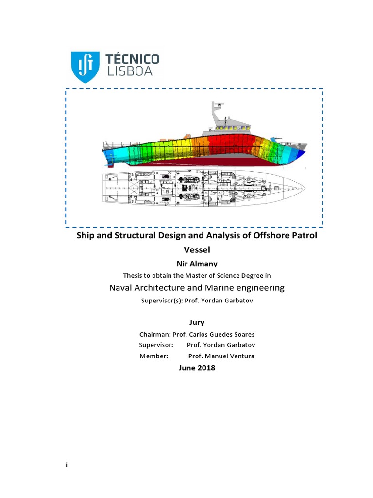 Ship and Structural Design of Offshore Patrol Vessel | PDF | Bending ...