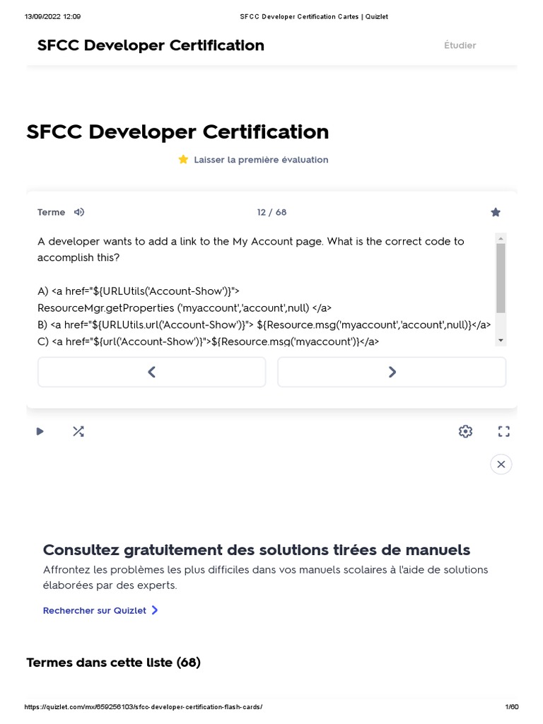 SFCC Developer Certification Flashcards | PDF | Json | Object (Computer ...