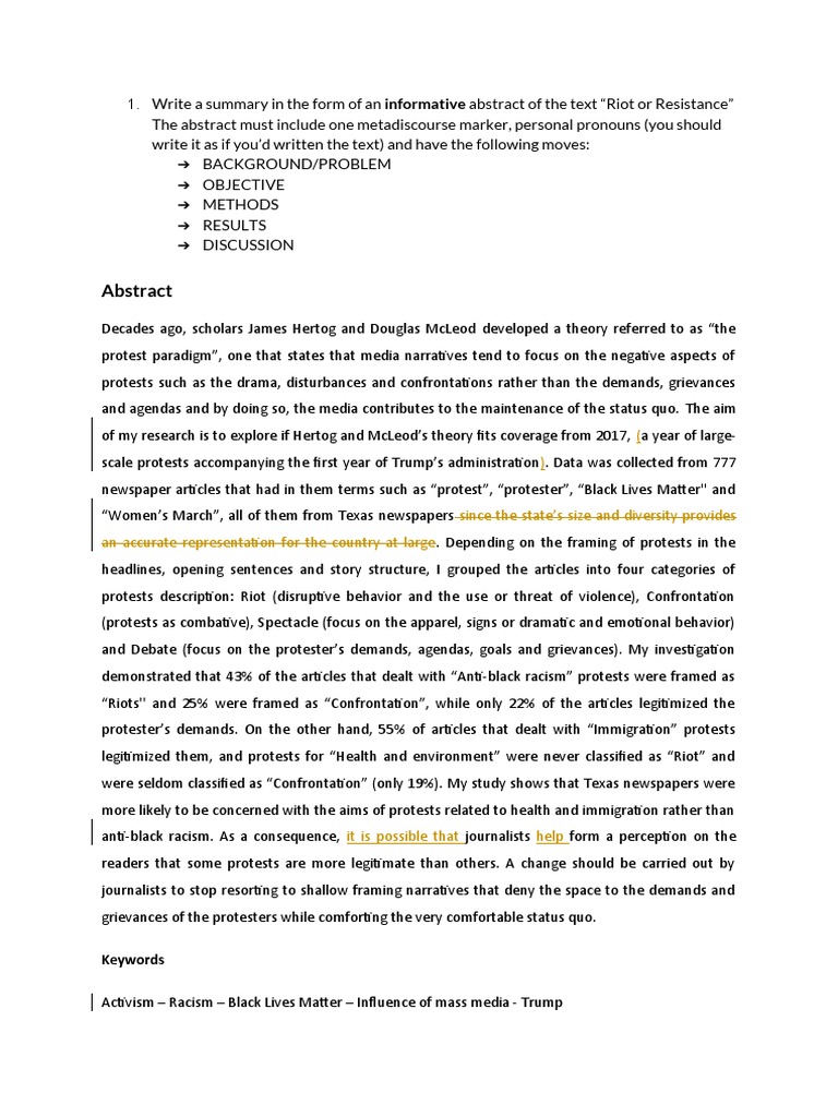 8.gabriel Paredes - Informative Abstract - Riot or Resistance | PDF ...