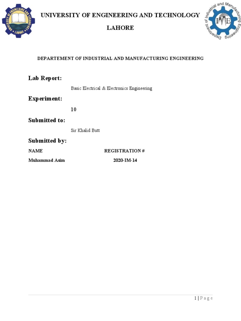 Roll No 14 EE Experiment No. 10 | PDF | Resonance | Electrical Network