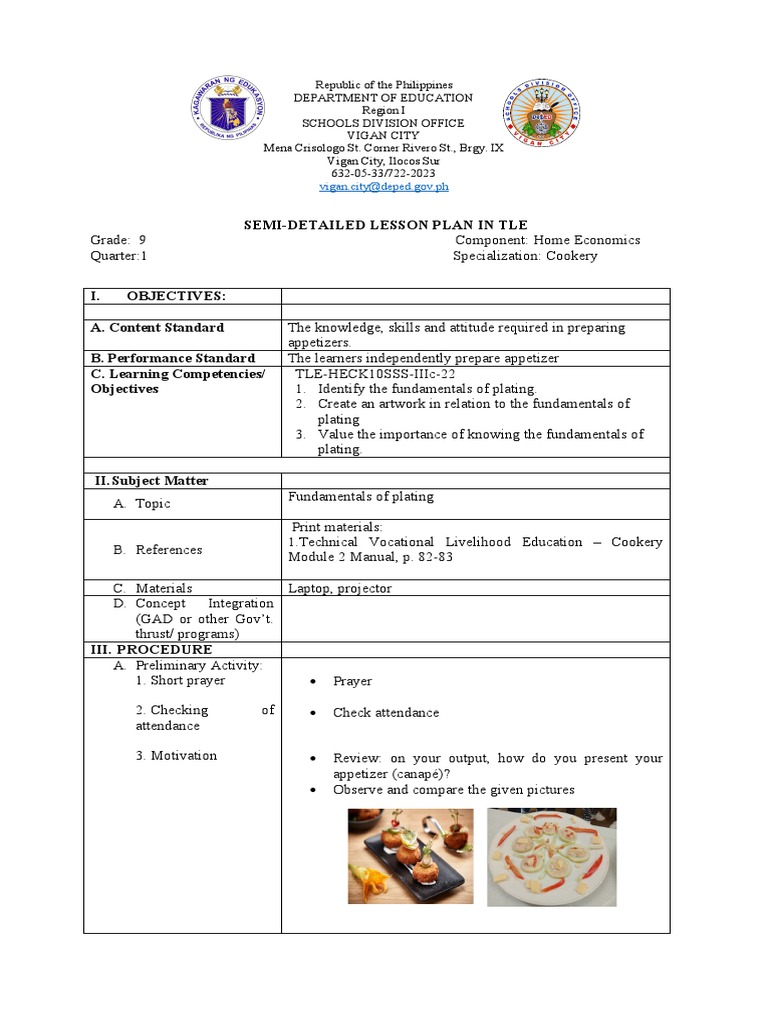 Cookery 9 COT | Download Free PDF | Foods | Cognition
