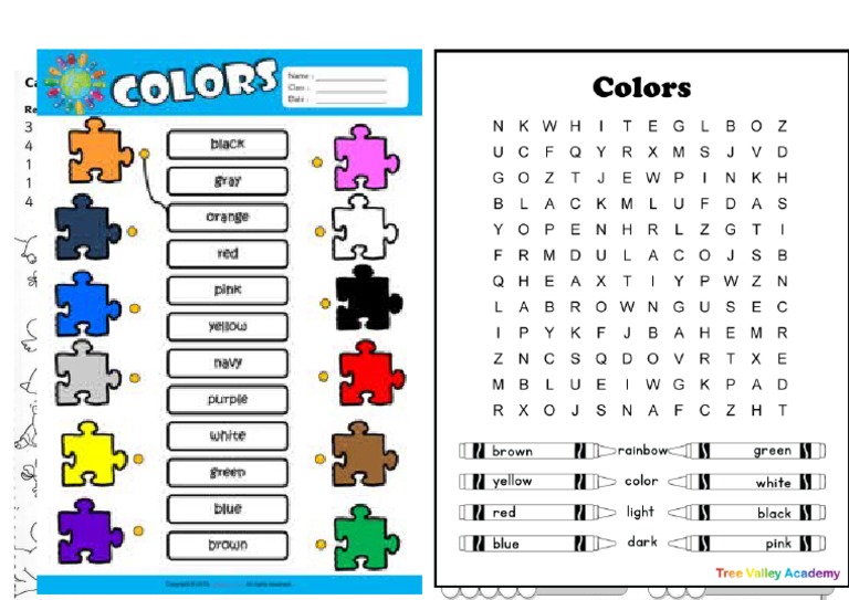 Colours Worksheets | PDF