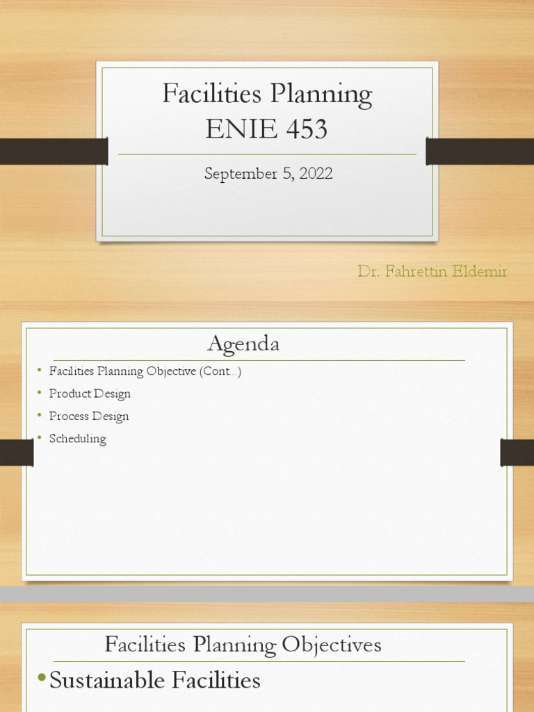 Facilities Planning Process Overview | PDF | Specification (Technical ...