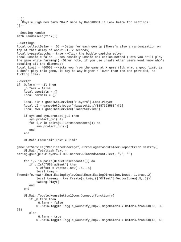 Royale High Gem Farm | PDF | Computing | Computer Science