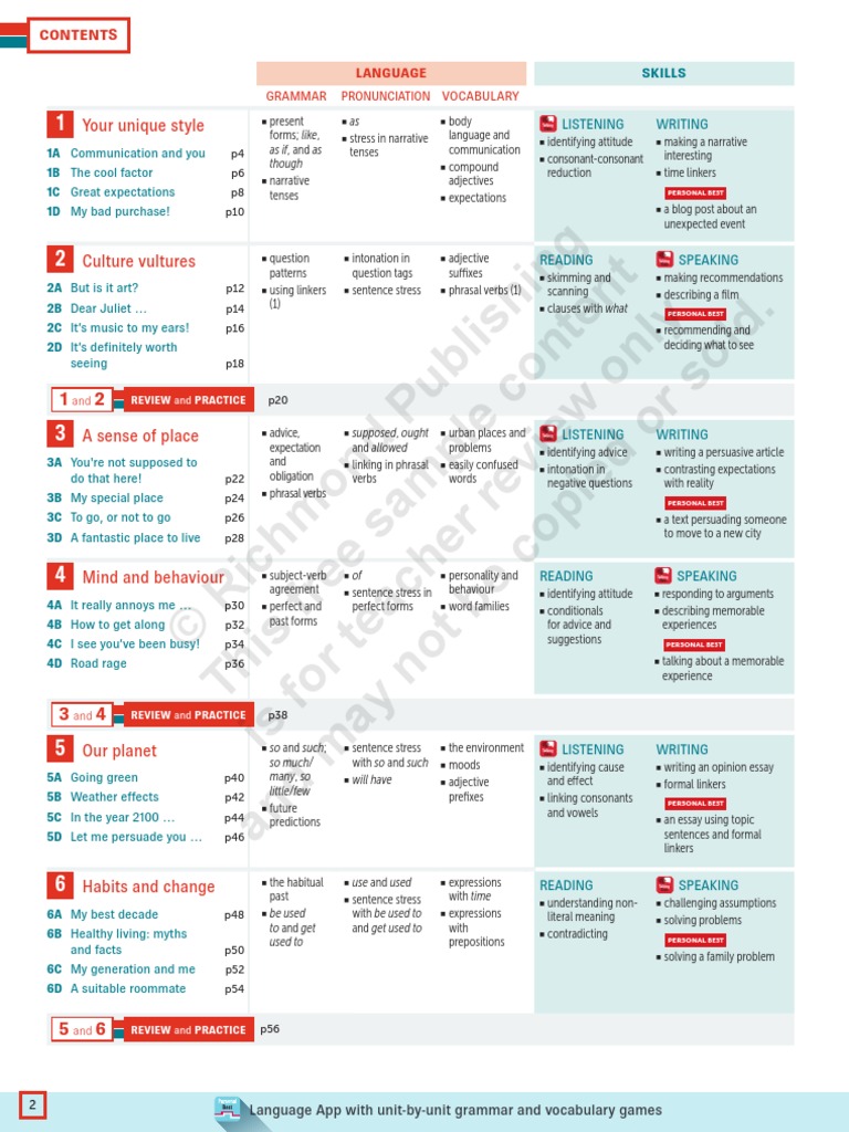 Personal Best British Edition B2 Students Book SS | PDF | Stress ...