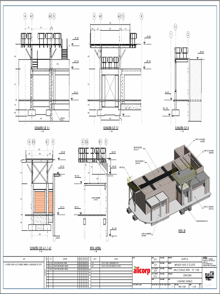 E-04 - Elevaciones Generales Rev.c | PDF