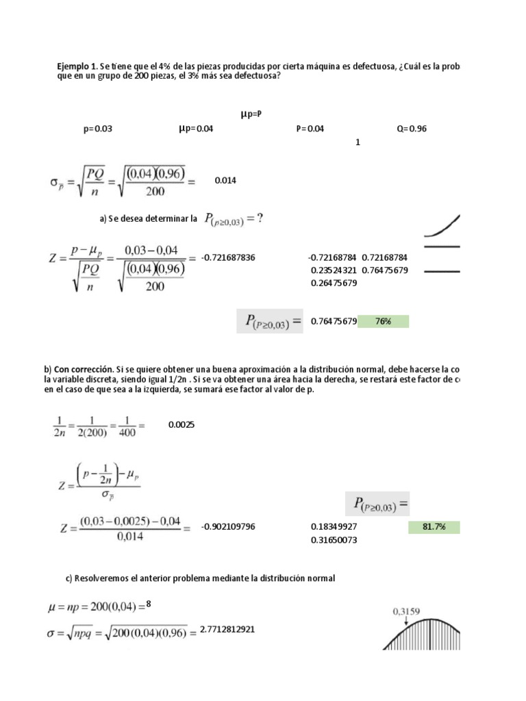 DISTRIBUCIÓN MUESTRAL DE UNA PROPORCIÓN P (1) (Recuperado Automáticamente) | PDF | Probabilidad ...