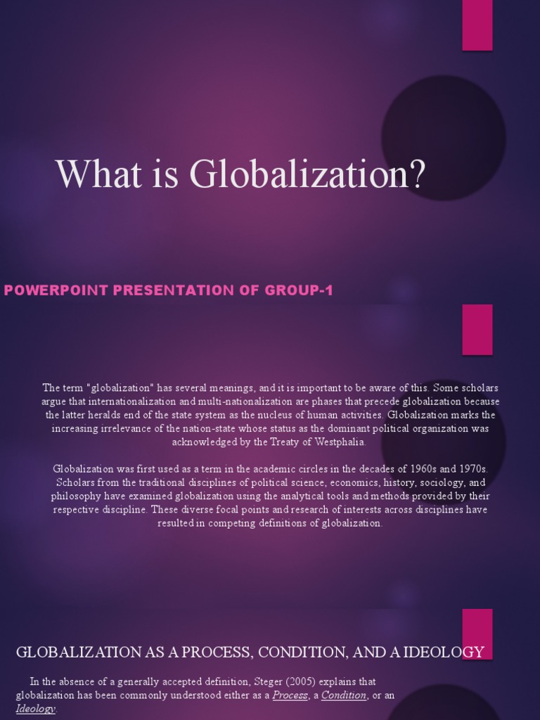 What Is Globalization | PDF | Globalization | Theory