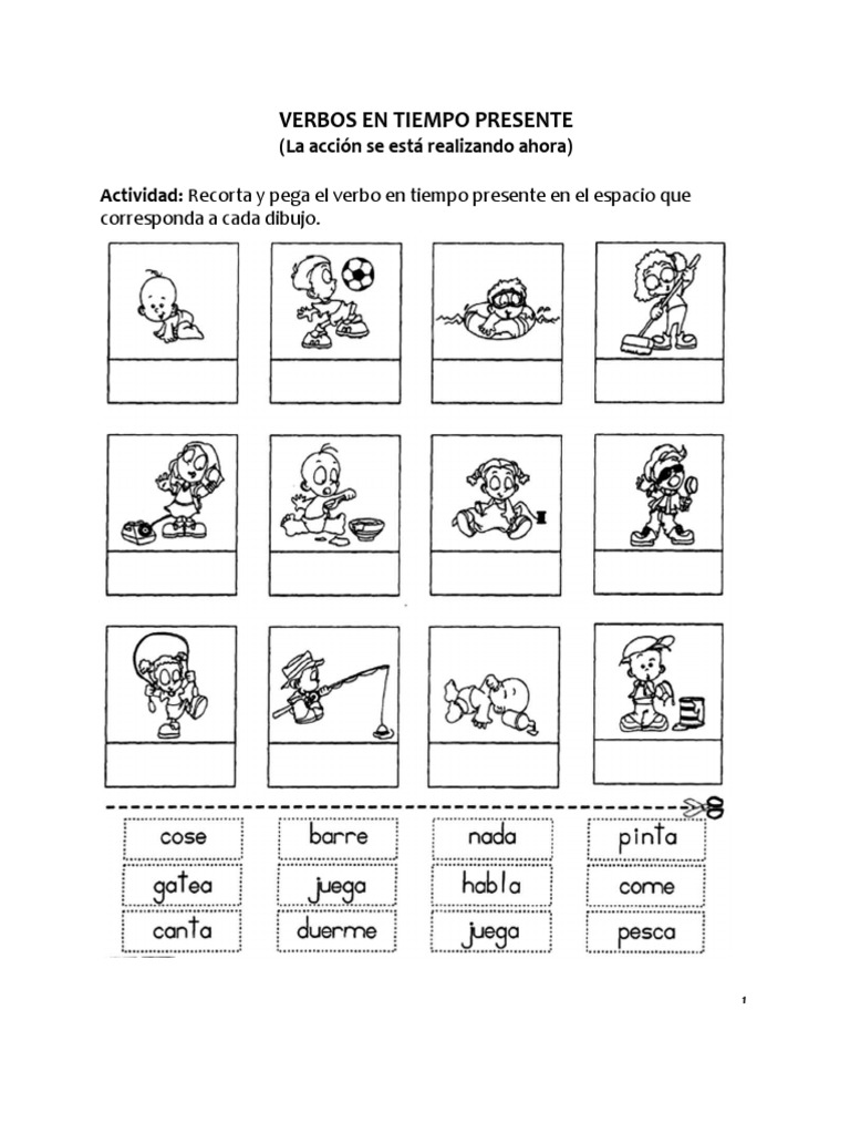 Guia de Lenguaje Verbos | Descargar gratis PDF | Verbo