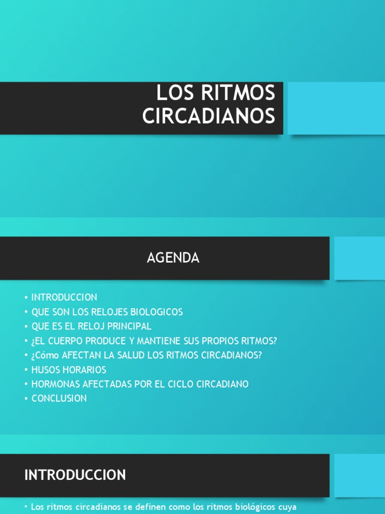 Los Ritmos Circadianos | PDF | Ritmo circadiano | Fisiología