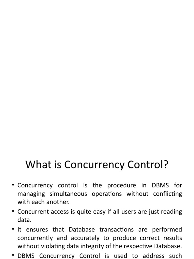 Concurrency Control | PDF