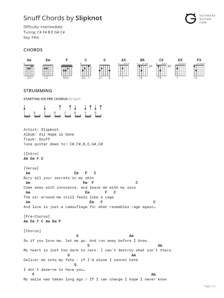 Snuff Chords | PDF