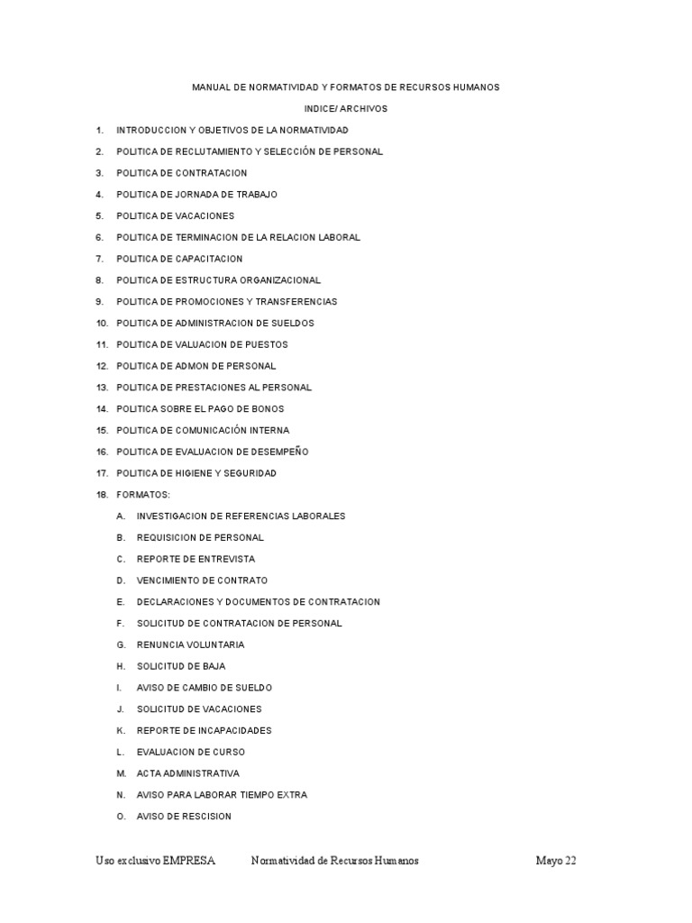 Manual de Políticas y Procedimientos | PDF | Gestión de recursos humanos | Reclutamiento