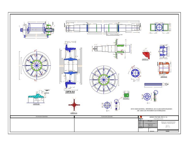 Plano Eje Vagonetas | PDF