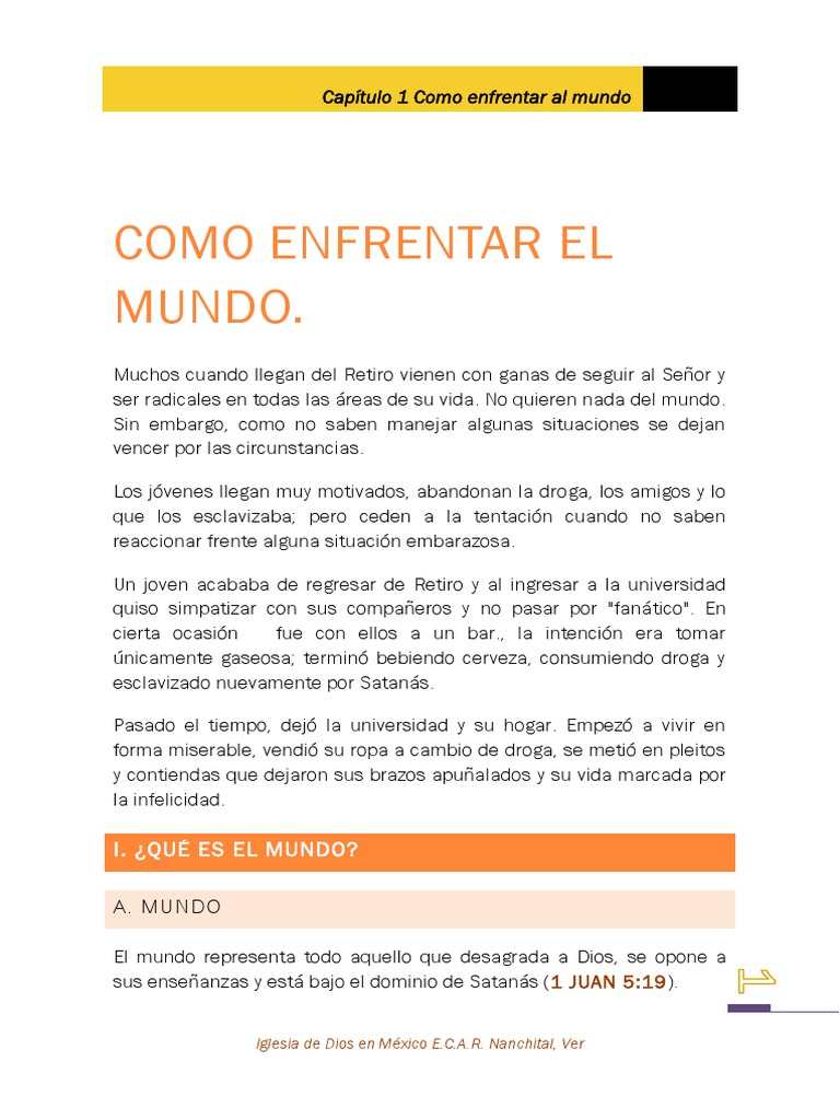 Afirmando Mis Pasos Cap1 Como Enfrentar Al Mundo | PDF | Lujuria | Pecado