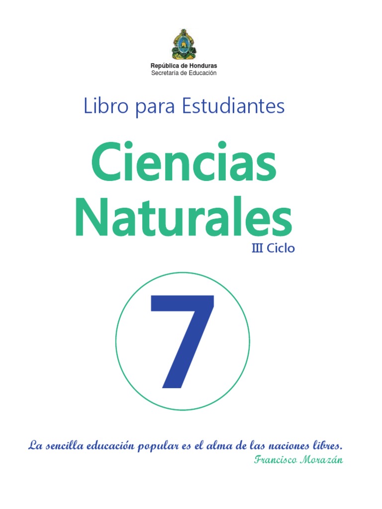7° CCNN Libro de Estudiante | PDF | Honduras