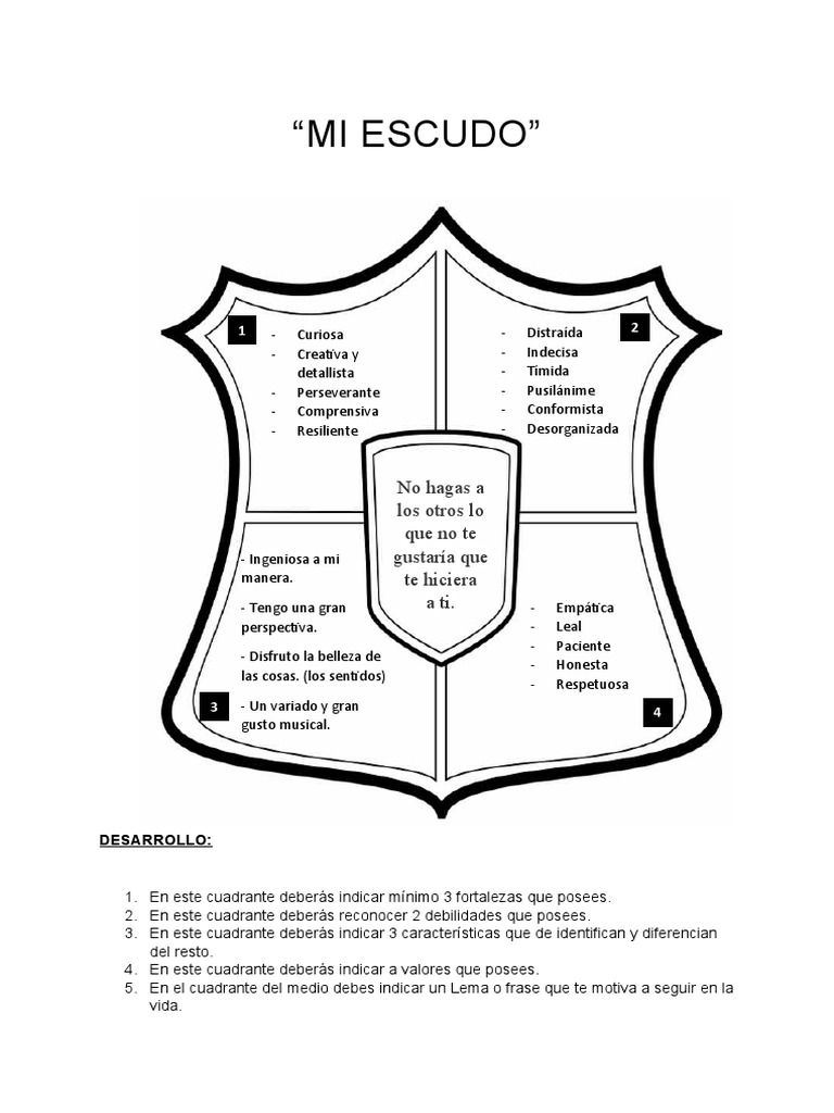 Esquema De Escudo Familiar
