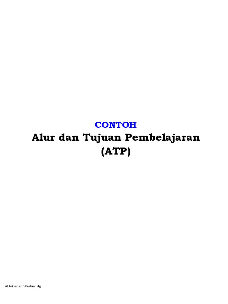 Contoh ATP | PDF