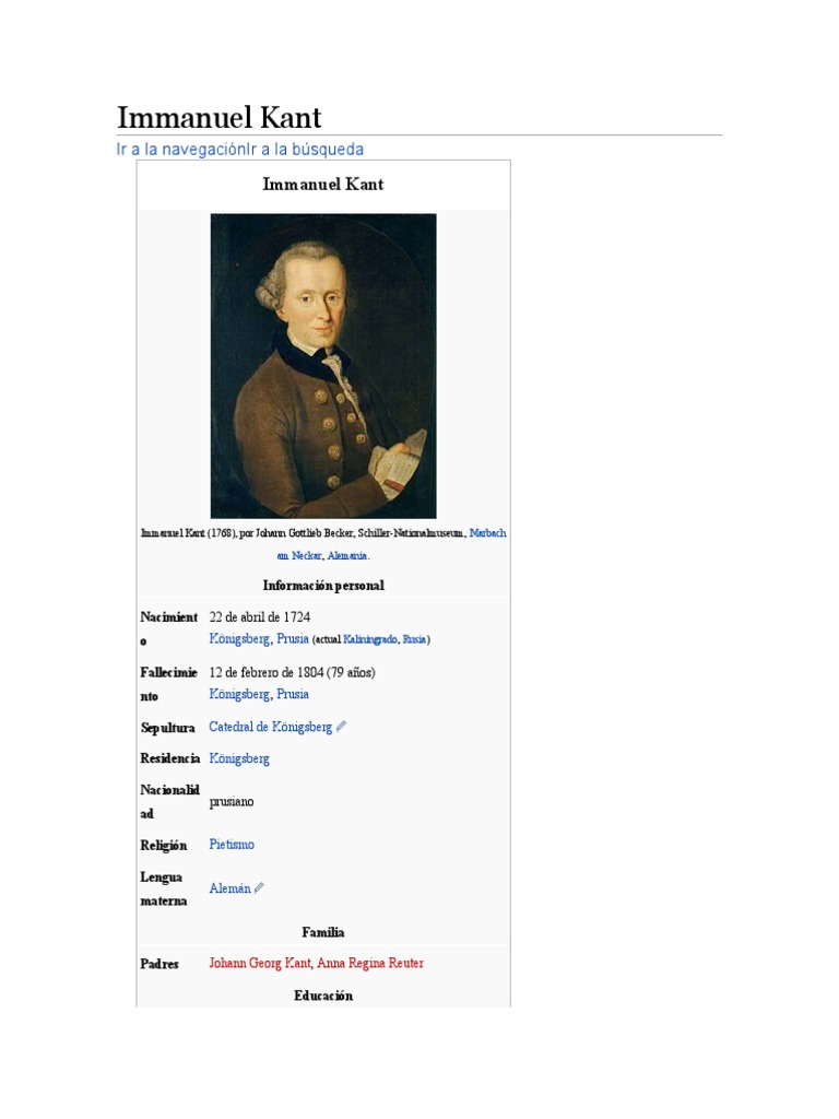 Immanuel Kant | PDF | Immanuel Kant | Empirismo