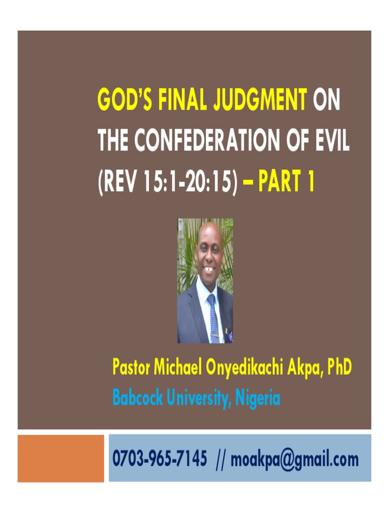 DBP 36 Rev 10 GOD'S FINAL JUDGMENT ON THE CONFEDERATION OF EVIL - REV ...