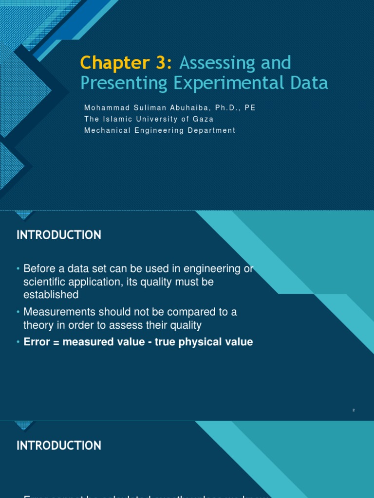 Chapter 3 - Assessing and Presenting Experimental Data | PDF | Accuracy ...