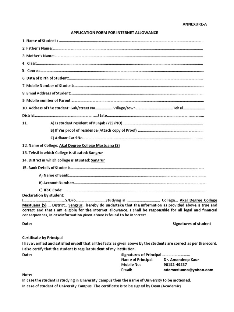 Annexure A | PDF