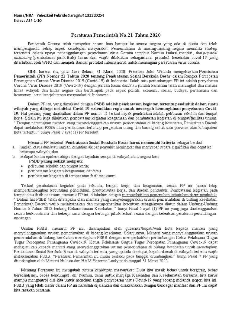 Yehezkiel Febrido Saragih - Tugas PIH 1 - ASP 1-10 | PDF