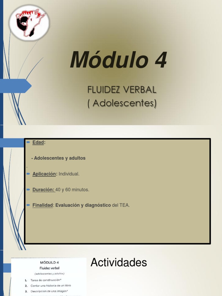 Módulo 4 ADOS-2 | PDF | Ciencia cognitiva | Cognición