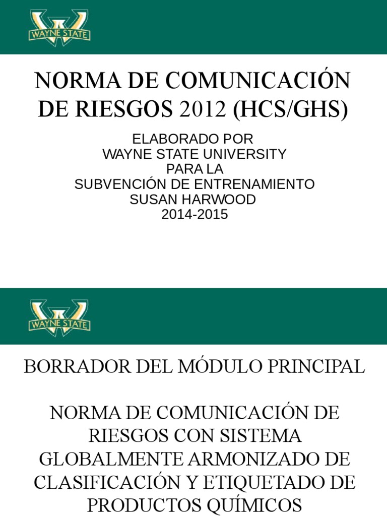 Capacitacion Hds | PDF | Administración de Seguridad y Salud ...