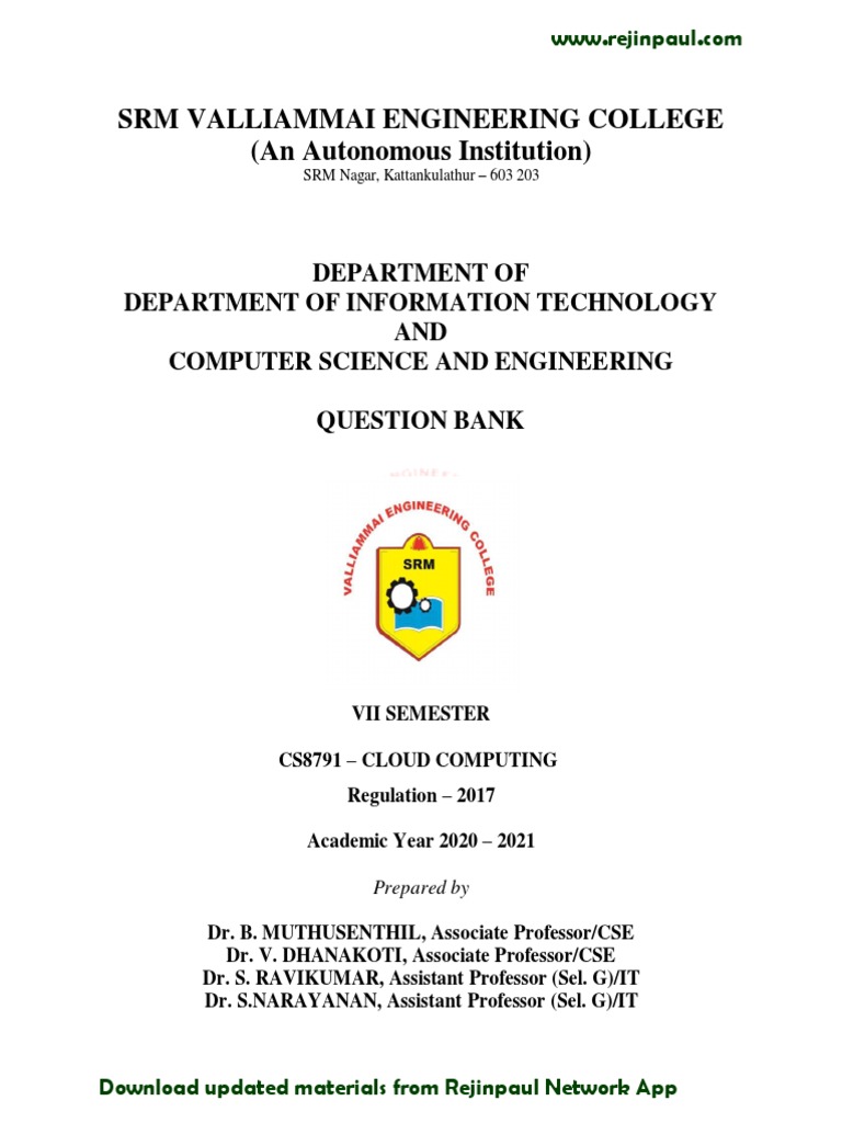 CS8791 Cloud Computing | PDF | Cloud Computing | Virtualization