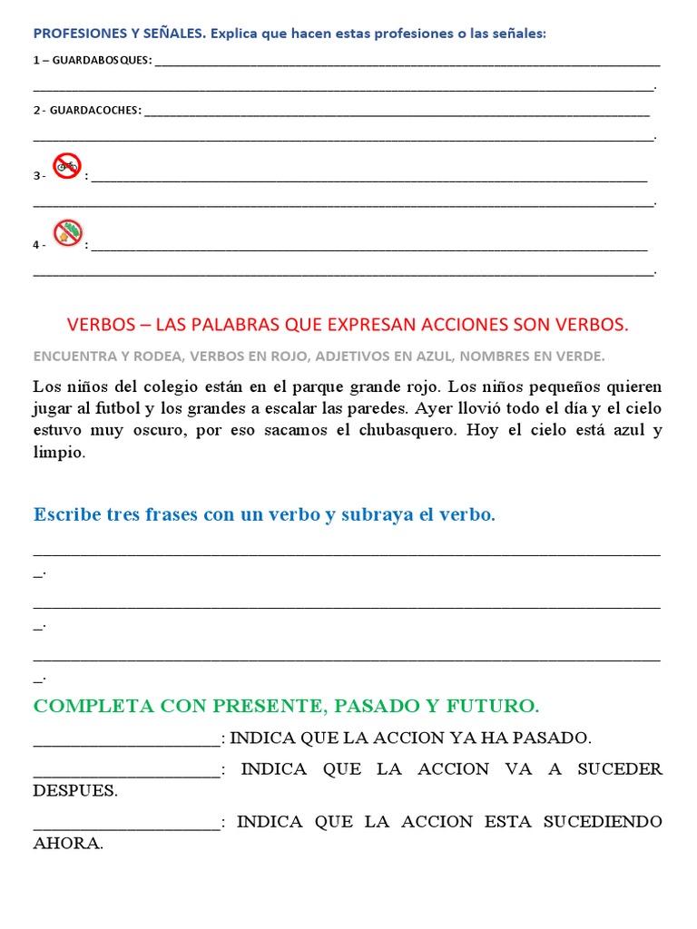 Repaso Lengua Tema 8 | PDF | Verbo