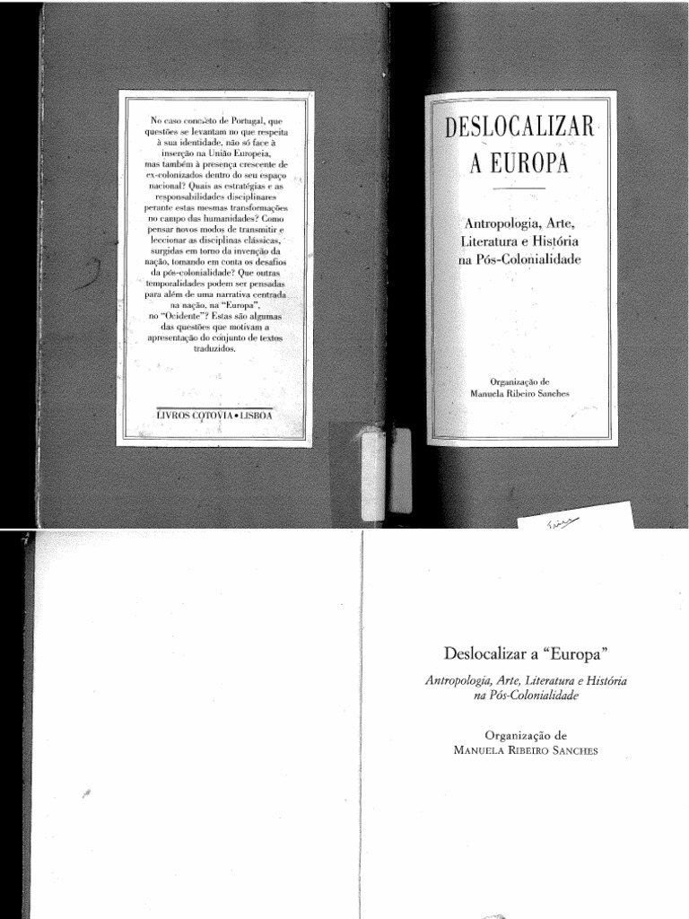 Manuela Ribeiro Sanches - Deslocalizar A - Europa - Cotovia (2005) | PDF