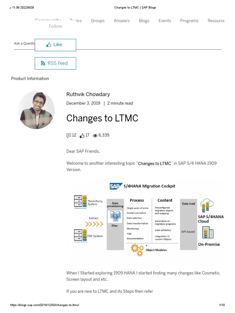 Changes To LTMC - SAP Blogs | PDF | Computing | Software