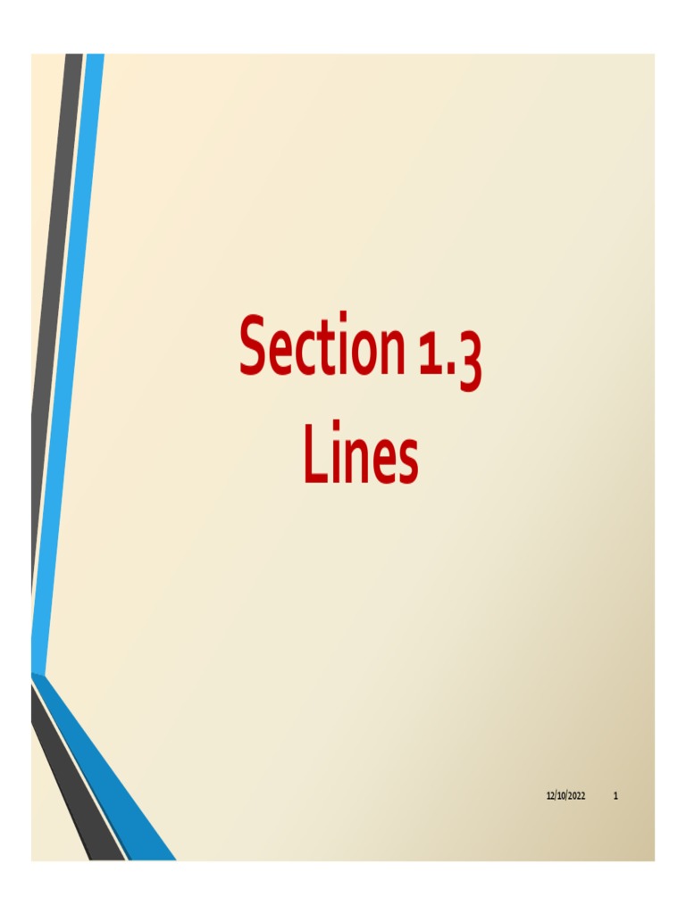 1.3 Lines-1 | PDF