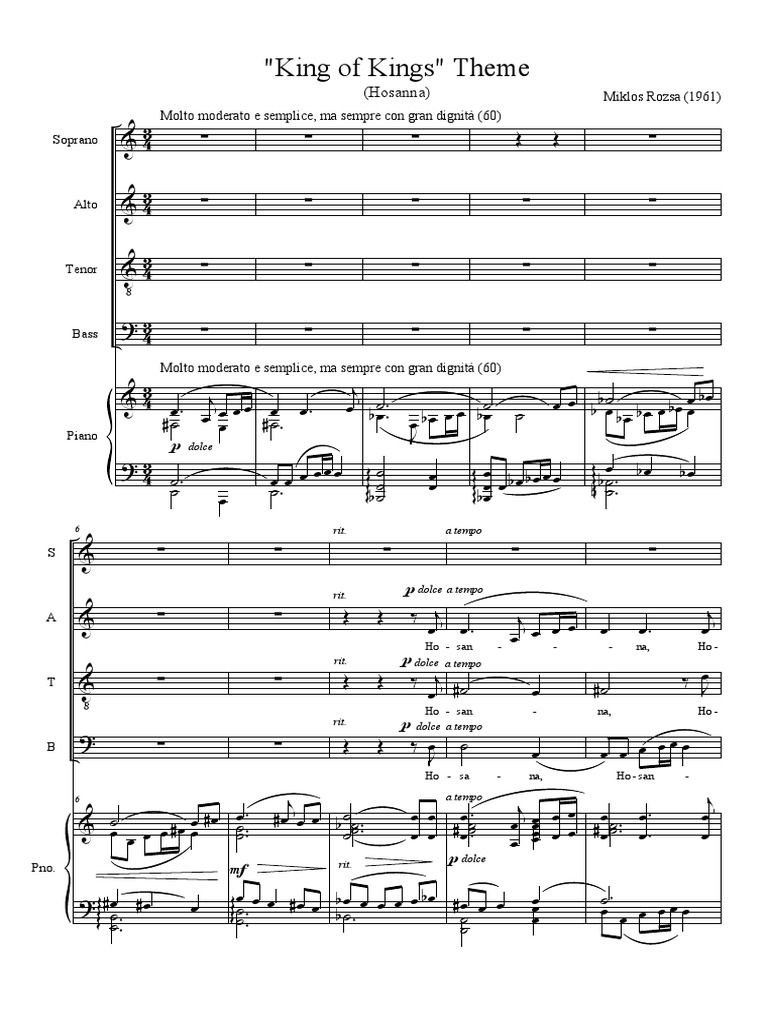 King of Kings Theme | PDF