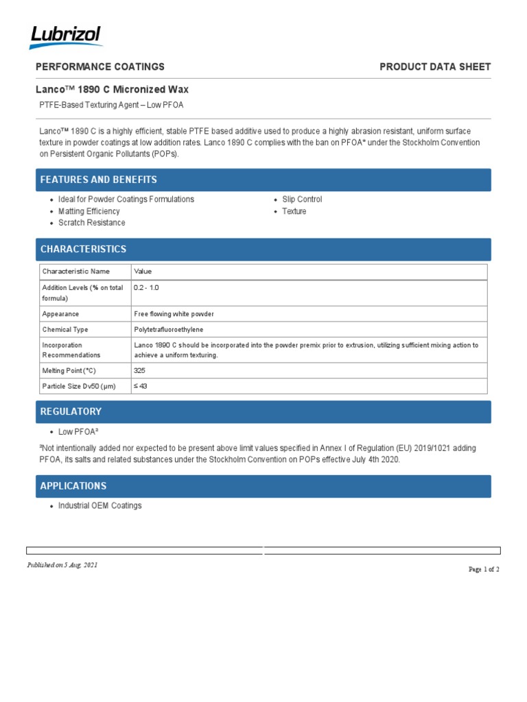 Hoja Técnica Lanco 1890 C | PDF | Safety | Patent