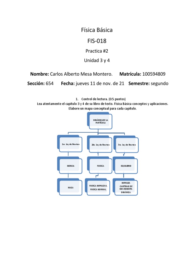 Practica Extra | PDF | Fuerza | Masa