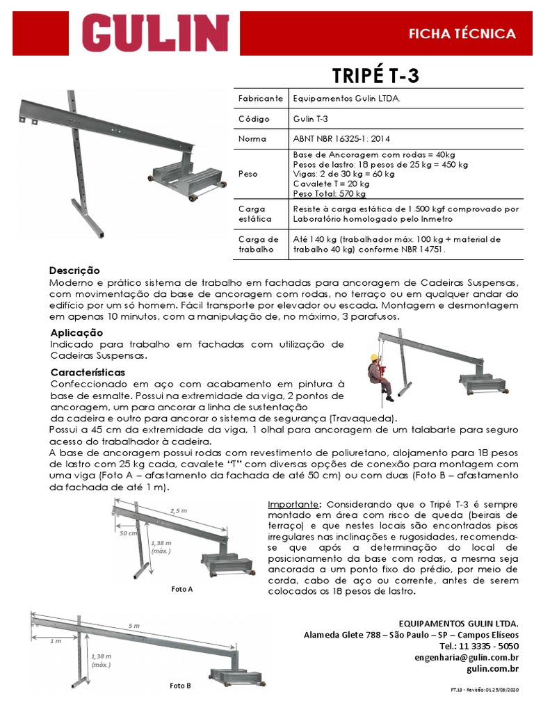 Ficha Tecnica Tripe T 3 | PDF | Quilograma