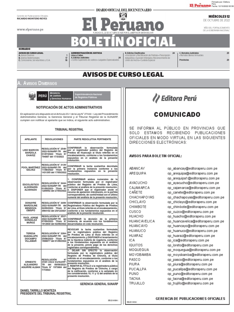 Boletín Oficial con avisos de curso legal y edictos judiciales | PDF | aduana | Multa (pena)